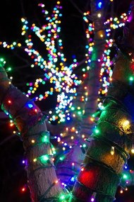 Vánoční světýlka venkovní FLASH multicolor 300 LED