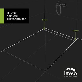 Laveo Sprchový odtokový žlab ke stěně Basso 90 cm - COB_G91D, zlatá kartáčovaná
