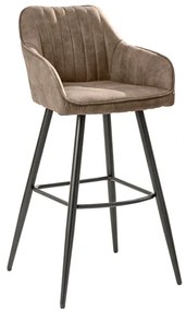 Turin barová židle šedo-hnědá