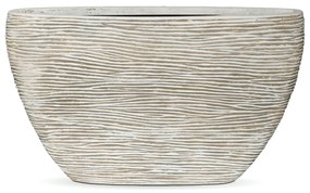 Capi Nature Rib Planter Oval Ivory V 36 cm / D 33 cm