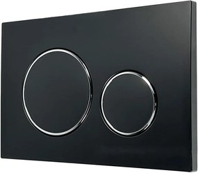 Geberit Sigma20, ovládací tlačítko Sigma20, černá matná/chrom lesklý, 115.882.14.1