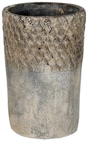 Cementový šedý květináč S – 12x19 cm