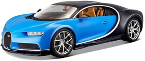 Kovový model bugatti chiron červené 1:24