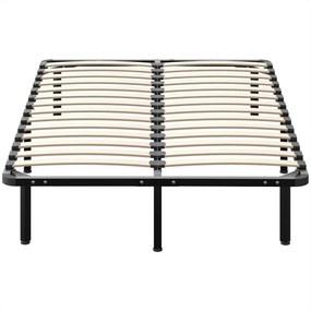HOMCOM postel 120 × 190 cm s roštem a úložným prostorem, černá