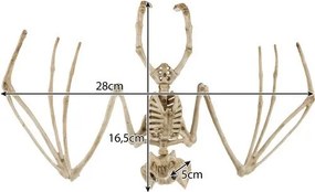 Dekorace Halloween kostra netopýra Halloween 30 cm Malatec 22005