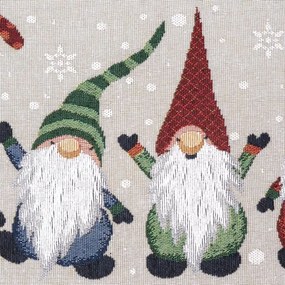 SCANquilt povlak MOTIV čtyři elfíci šedopestrá 45 x 45 cm