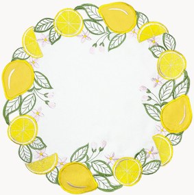 Sada kulatých prostírání Citron, 6 dílů