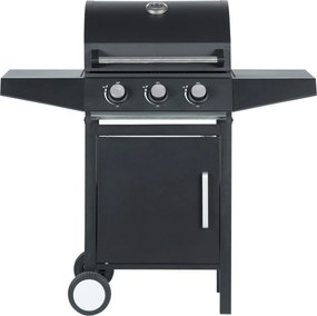 CH Zahradní plynový gril se 3 hořáky 8,1 kW - černá