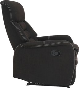 Relaxační křeslo, látka, KOMFY
