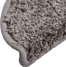Schodové rohože 30 ks 56 x 17 x 3 cm šedé, půlkulaté 3365799