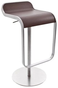 Výprodej La Palma designové barové židle Lem (66 - 79 cm) - dub mořený, ocel nerezová
