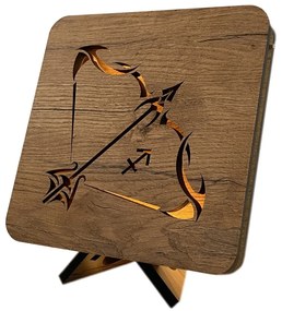 Li-Go Znamení "Střelec" lampa 19x19cm provedení povrchu: dub světlý