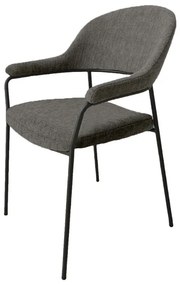 Designová jídelní židle Raddix tmavě šedá