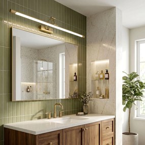 Toolight Rea, Koupelnové nástěnné LED svítidlo SWE024-1W 80cm Brush Gold, OSW-20123