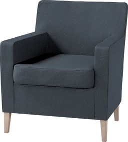 Potah na křeslo IKEA Karlstad barva modrá látka pletený vzor