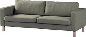 Potah na pohovku IKEA Karlstad, 3-místná, rozkládací barva šedá látka pletený vzor