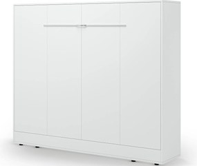 Devesto Sklápěcí postel Horizontální 140 Bílá LED