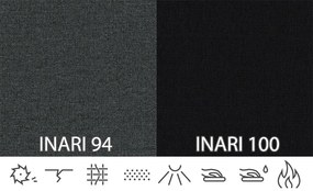 Rohová sedací souprava Wan (šedá + černá) (L). 1031597