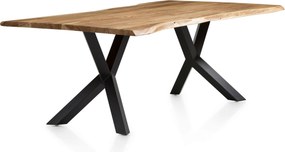 XXXLutz JÍDELNÍ STŮL, akácie, přírodní barvy, černá, 240/110/76,5 cm P & B - Jídelní stoly - 001769018127