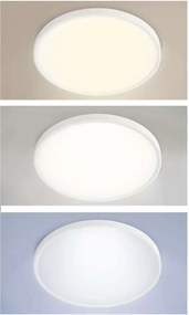 LED stropní světlo s dálkovým ovládáním Estela Low UGR - průměr 60 cm, bílá