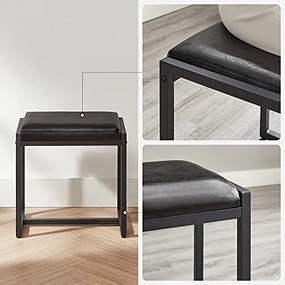 Goleto Rustikální toaletní stolek | šedá a černá