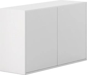PLAN Skříňka s dveřmi White LAYERS, bílé dveře