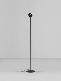 Matně černá kovová LED stojací lampa s ohybatelnou konstrukcí/stmívatelná (výška 121 cm) Irida – Nova Luce