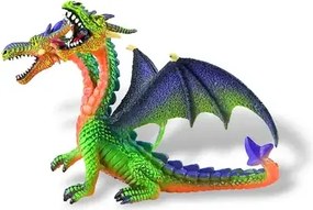 BULLYLAND 75596 Figurka Drak dvouhlavý barevný / Plast / 9 cm