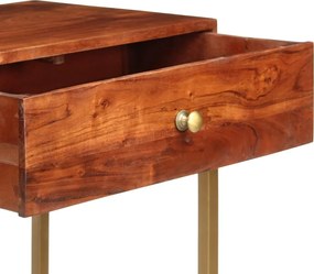 vidaXL Konzolový stolek 100 x 35 x 76 cm masivní akáciové dřevo [286175]