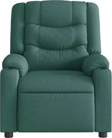 Elektrické polohovací křeslo tmavě zelené textil 3310250