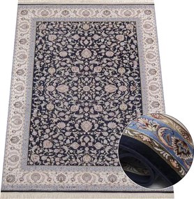 BE Koberec Anatolia Silk 66524 BLUE - modrý obdélníkový Rozměr: 80x150 cm