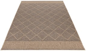 Obsession, Kusový koberec My Oslo 710 Taupe – na ven i na doma, 80x150, hnědá, chodba / předsíň