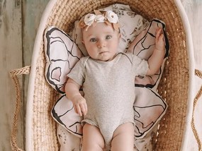 Roztomilý dětský dekorační polštářek MOTÝL Zvolte rozměr: Velký 51 x 38 cm