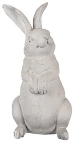 Béžová antik dekorace socha králík - 14*11*26 cm