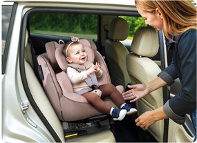 Autosedačka Aero Line, ISOFIX,0-36 kg, béžová | Nukido