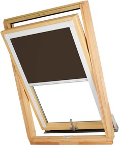 Dekodum Termoizolační roleta na střešní okno typu VELUX MK04/M04/304 Barva látky: Black Silver, Barva profilu: Bílá