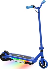 Elektrická koloběžka AIYAPLAY pro děti 6-14 let, max. 10 km/h, 80 W motor, maximální dojezd 8 km, koloběžka pro děti s LED světly a zadní brzdou, modr