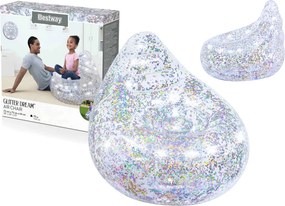 Nafukovací křeslo třpytivé 72 x 72 x 64 cm Bestway 75105