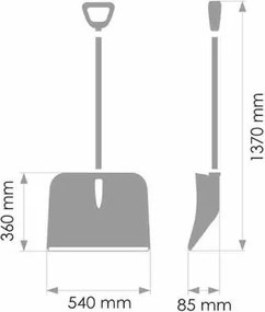 VeGA ALU54 - hrablo na sníh