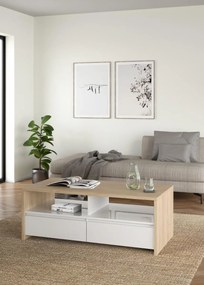 FALCO Konferenční stolek Nerea 319 jackson hickory/bílý lesk