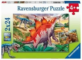 Ravensburger - Puzzle - Svět dinosaurů - 2x24 dílků / od 4 let