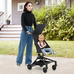 Costway Skládací kočárek s nastavitelnou a odnímatelnou stříškou Travel Buggy