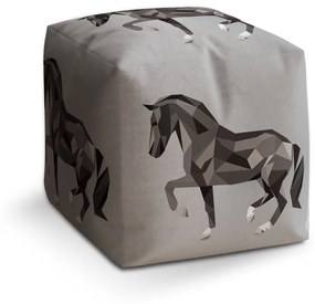Sablio Taburet Cube Kůň: 40x40x40 cm