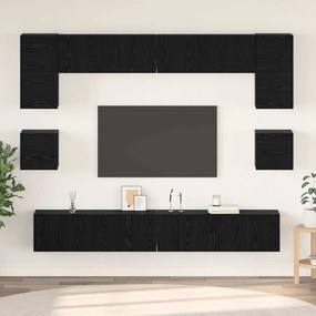 Sestava TV skříněk 8 ks Černý dub Kompozitní dřevo 3393322