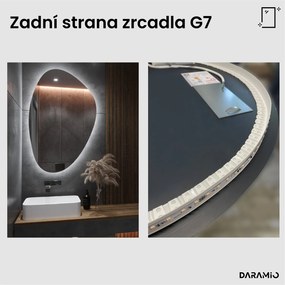 Atypické zrcadlo do koupelny s LED osvětlením G7