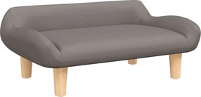 Dětská pohovka taupe 70 x 40 x 24 cm textil 3196347