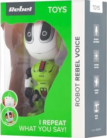 Interaktivní hračka Robot REBEL VOICE GREEN