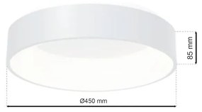 Stropní LED svítidlo Ohio, 1x LED 40w, 3000-4000k, w