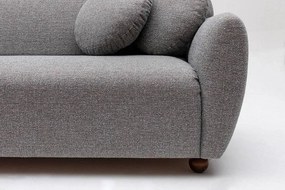 Designová rohová sedačka Jamiya 273 cm světle šedá - levá