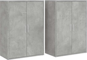 Příborníky 2 ks betonově šedé 60 x 31 x 84 cm kompozitní dřevo 3276570